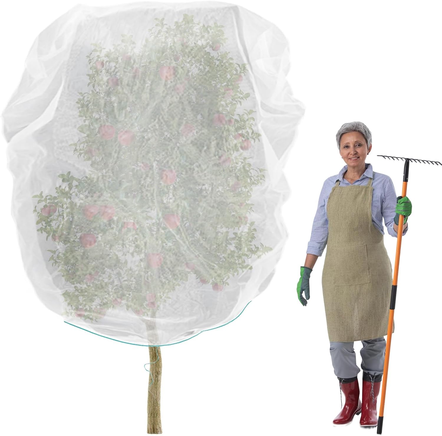 Amazon.com : 2 Packs Fruit Tree Netting Cover - 6.9 × 5.9ft Fine Garden ...
