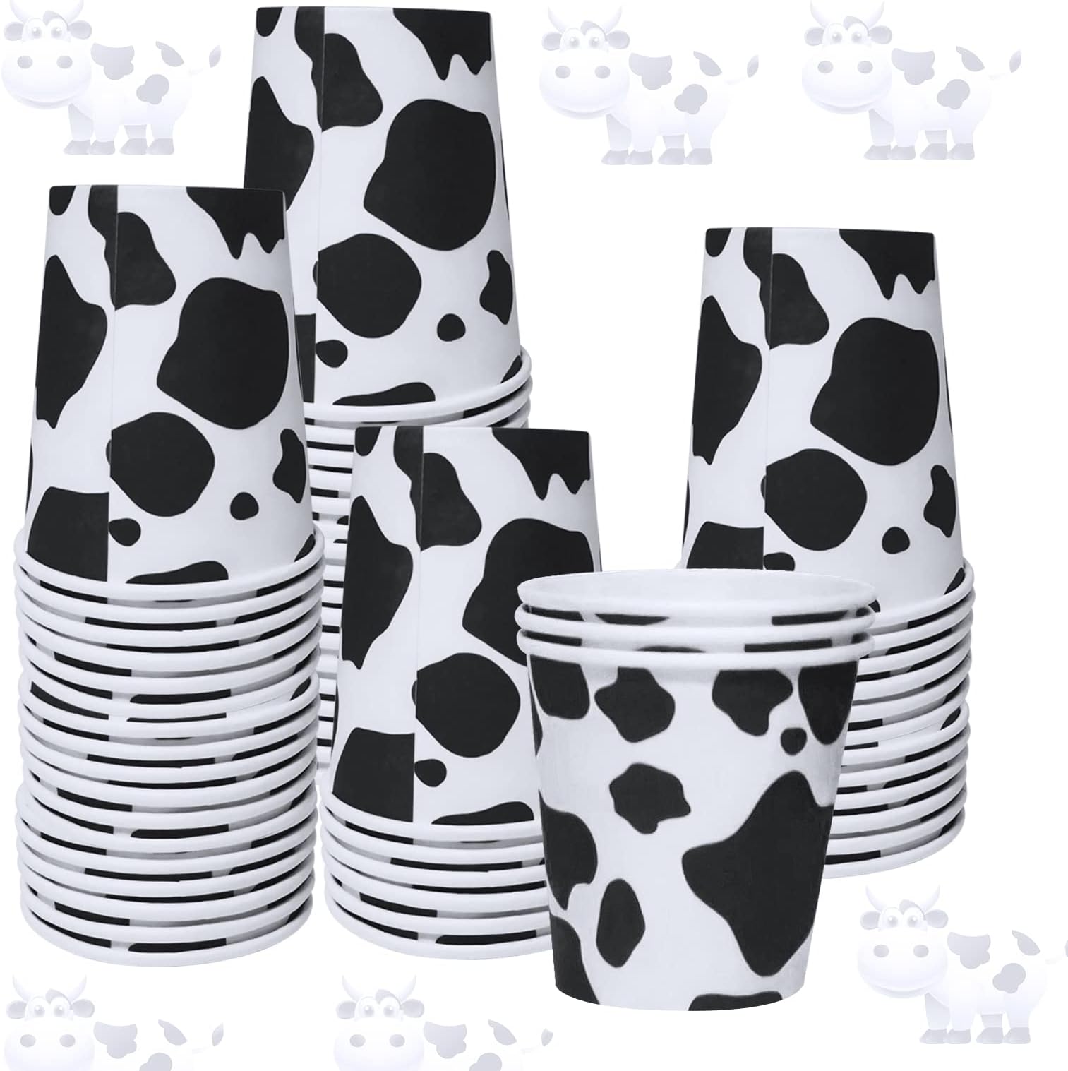 Amazon.com: Tanlade 48 Pcs Cow Paper Cups Highland Cow Print Paper Cups ...