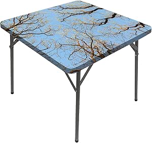 Amazon.com: JUNTAIY Forest Decor Square Tablecloth, Crown of Trees ...