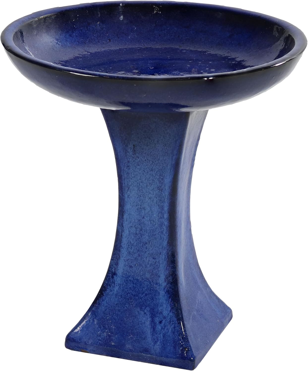 Amazon.com: Sunnydaze Ceramic Bird Bath for Outside - 16" H - UV- and ...