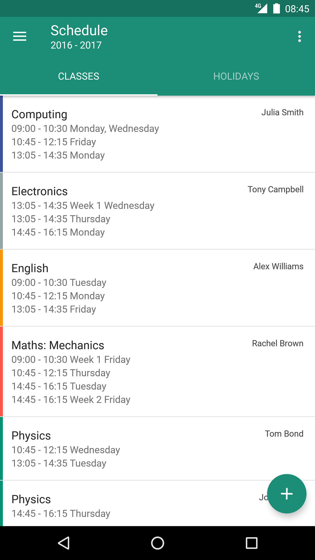 Aplicación My Study Life en Amazon Appstore