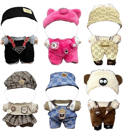 Amazon.com: Clothes for Labooboo 17cm Dolls - 6 Set Clothes for 6.7 ...