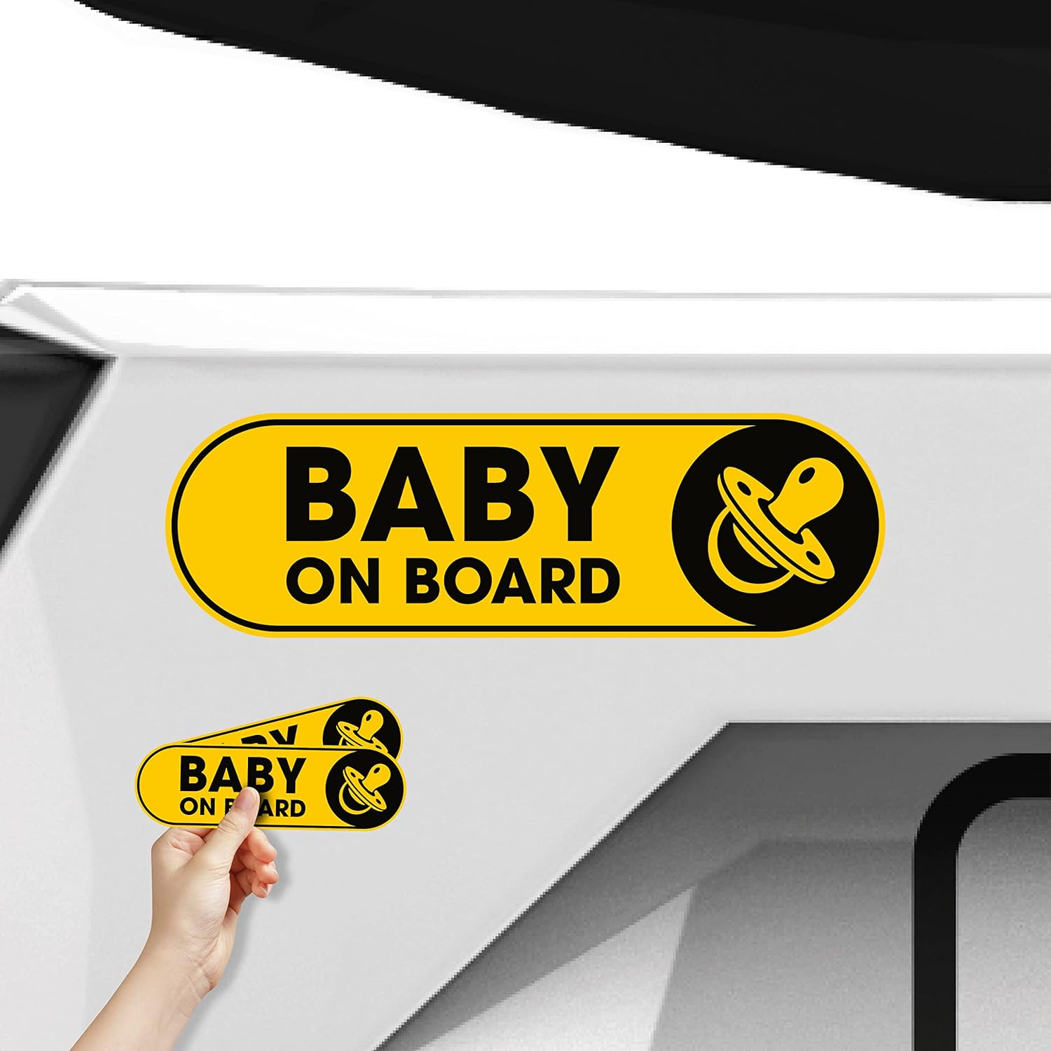 Amazon.com: Baby On Board Sticker for Cars | Baby on Board Sign | 2 ...