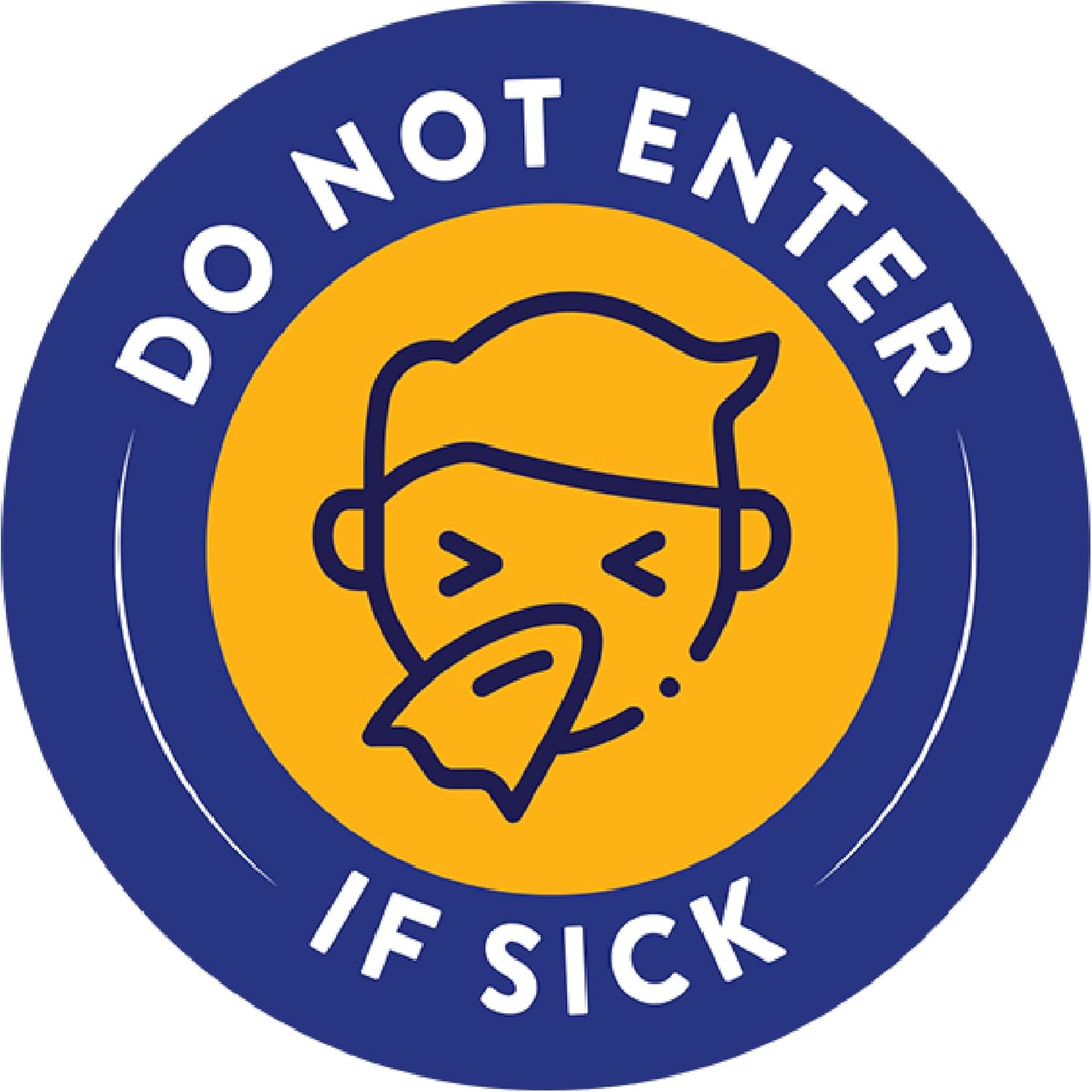 Amazon.com: Andaz Press Social Distancing Do Not Enter If Sick Do Not ...