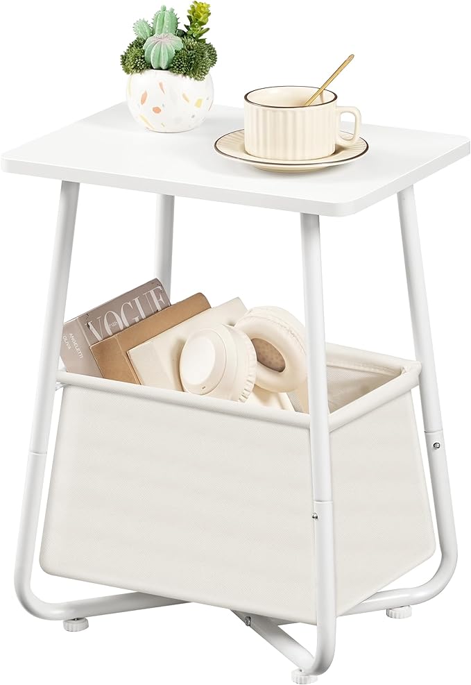 Amazon.com: CHOEZON Side Table, Small Nightstand with Detachable Oxford ...