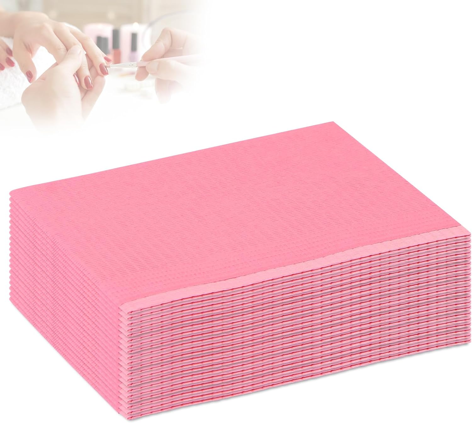 Amazon.com: MIDELONG Disposable Nail Art Table Towels Mat 3 Ply Tissue ...