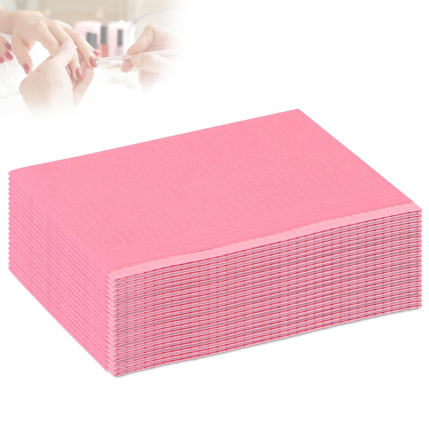Amazon.com: MIDELONG Disposable Nail Art Table Towels Mat 3 Ply Tissue ...