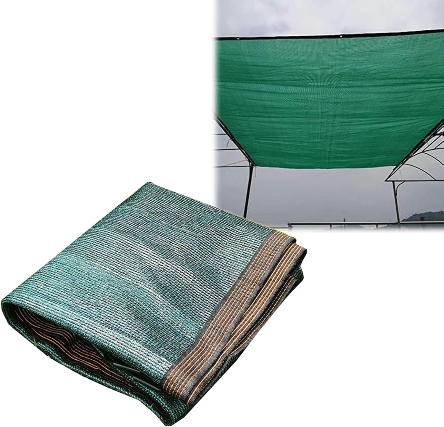 Dark Green Shade Cloth for Pergola 90% Sun Shading Net with Grommets ...