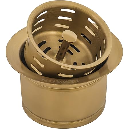 Ruvati Extended Garbage Disposal Flange with Deep Basket Strainer ...