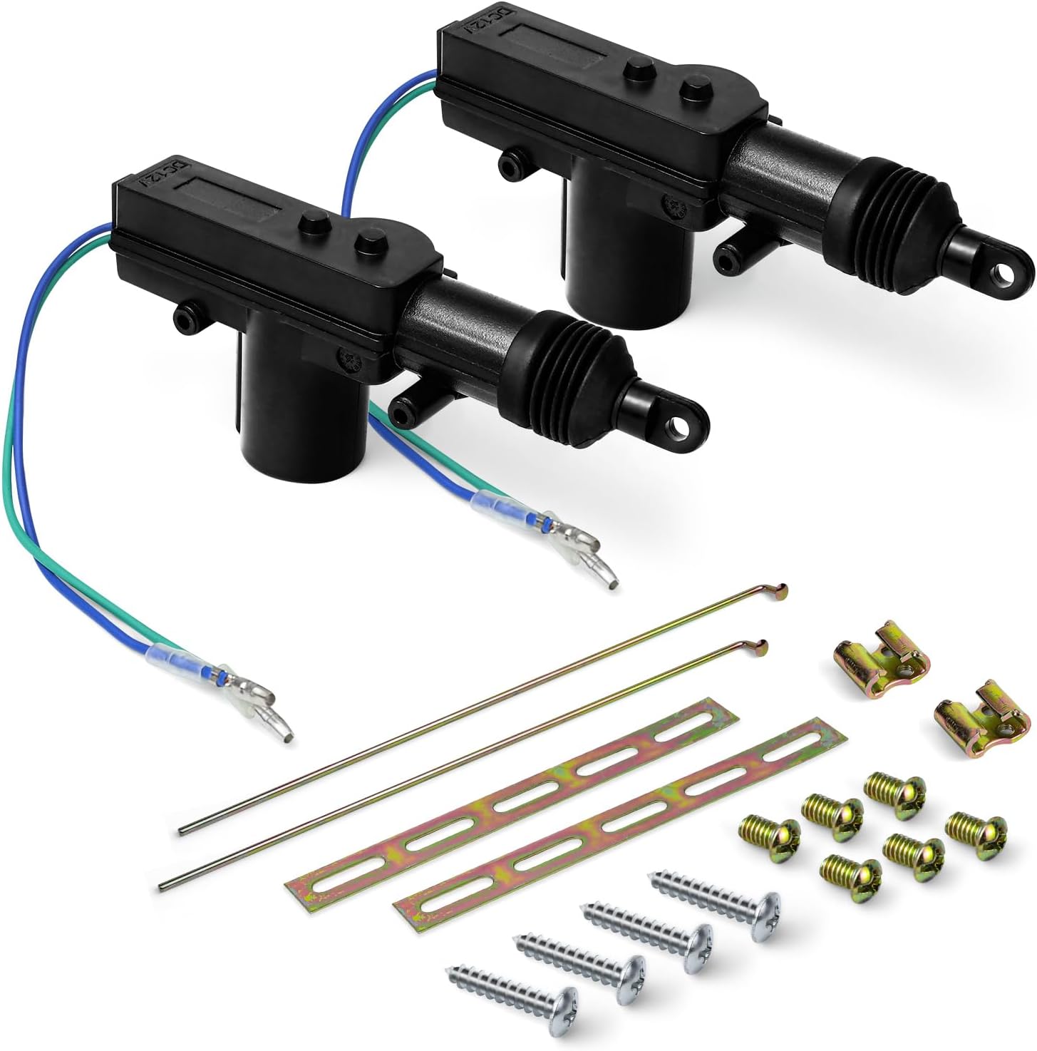 Amazon.com: Wogomz 2PCS Car Power Door Lock Actuators, 2 Wire 12V Power ...