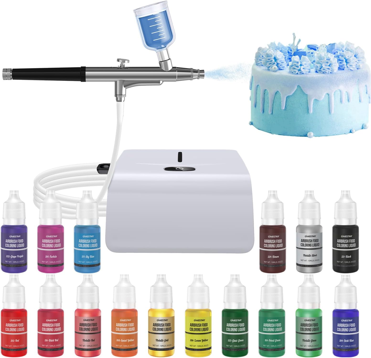 Amazon.com : Cake Decorating Kit with Compressor, Cookie Airbrush with ...
