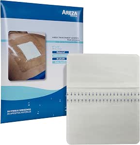 Amazon.com: Areza Medical Transparent Adhesive Film Dressing - 8" x 6 ...