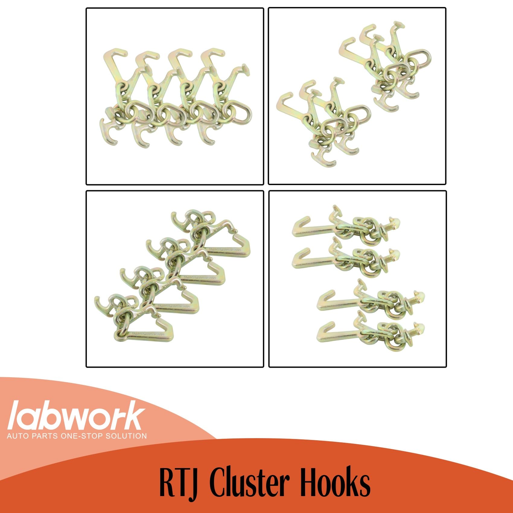 Snapklik.com : Labwork 4 Pack 5/16 RTJ Cluster Hooks Set G70 Heavy Duty ...
