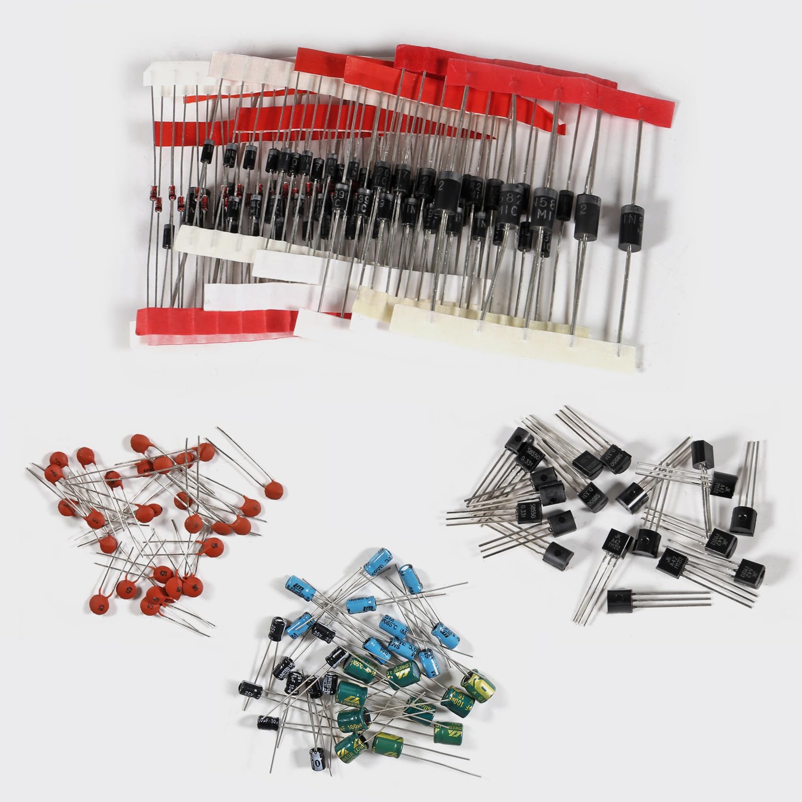 Snapklik.com : 1400PCS Basic Electronics Component Assortment Kit Resistors Transistor Component ...