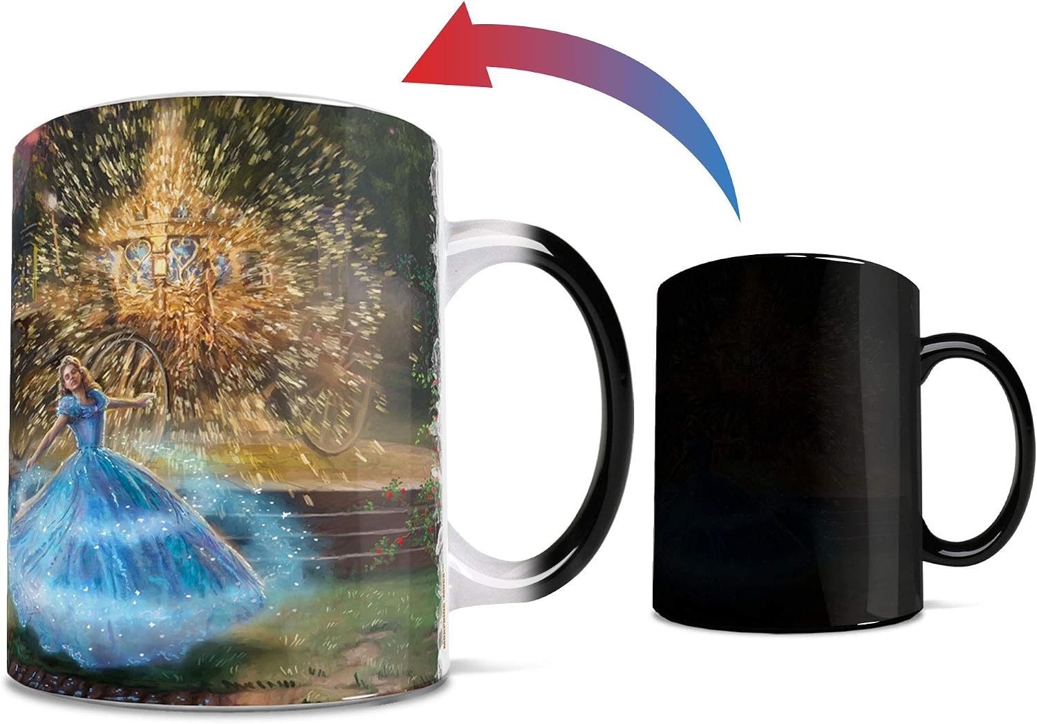 Morphing Mugs Disney - Cinderella - Wishes Granted - One 11 oz Color ...