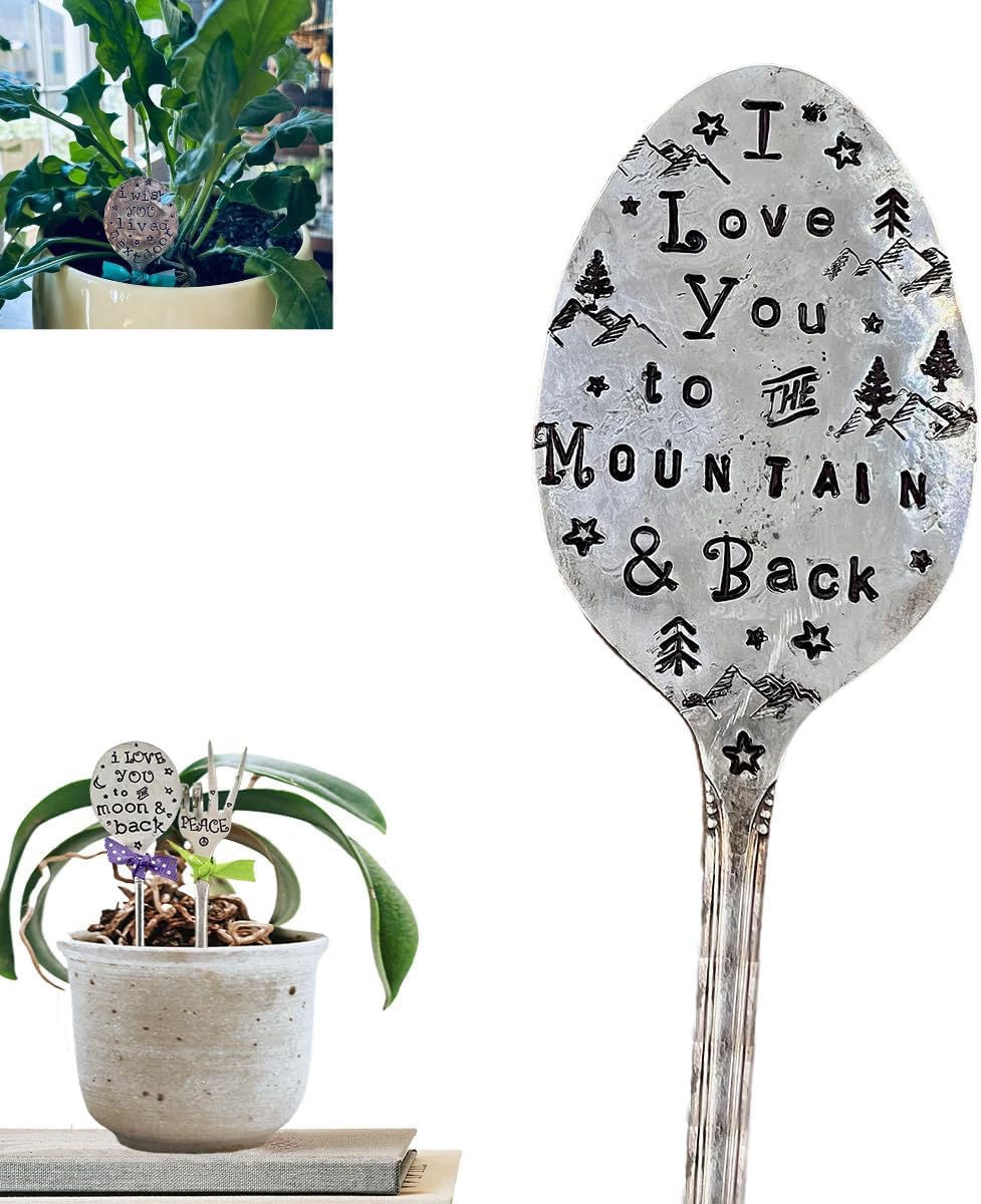 Amazon.com: 2 PCS Garden Marker Friendship Gift - Funny Spoon Garden ...