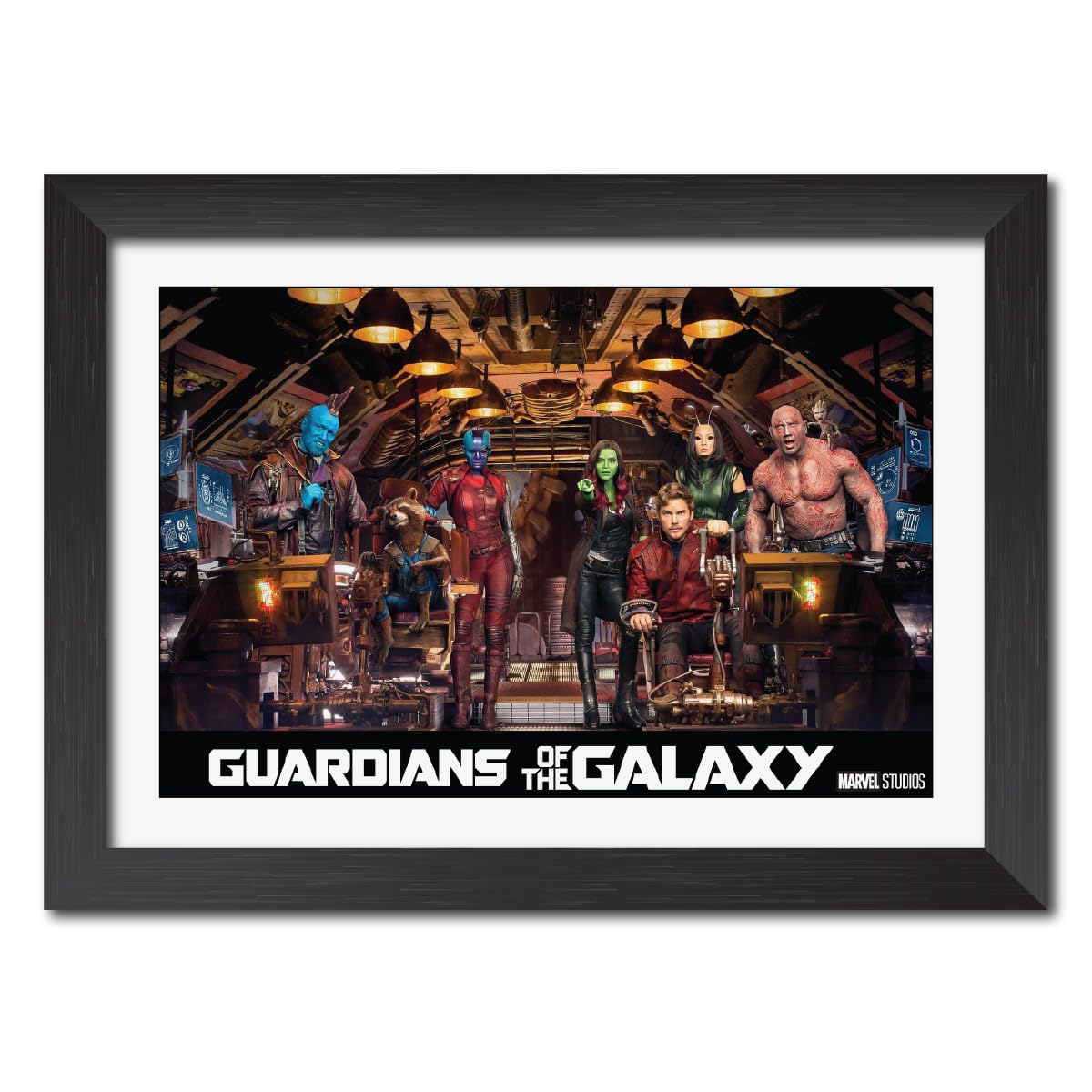 inspire TA Marvel Guardians of the Galaxy Fan Art Comic Poster Framed ...
