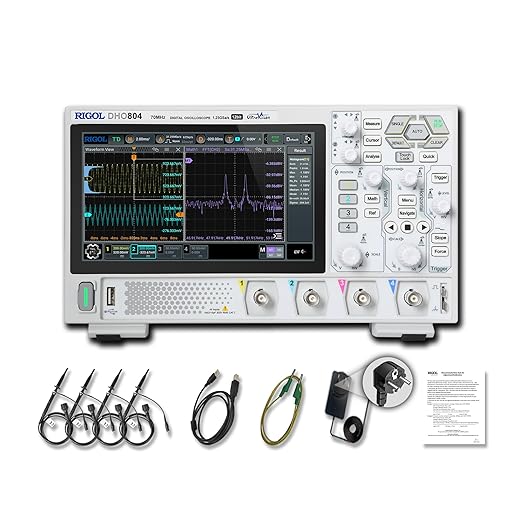 RIGOL Digital Oscilloscope DHO804 70MHz Frequency Band + 12-bit ...
