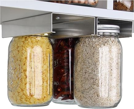 Amazon.com: lopeztek Mason Jars Organizer Rack, Canning Storage Under ...