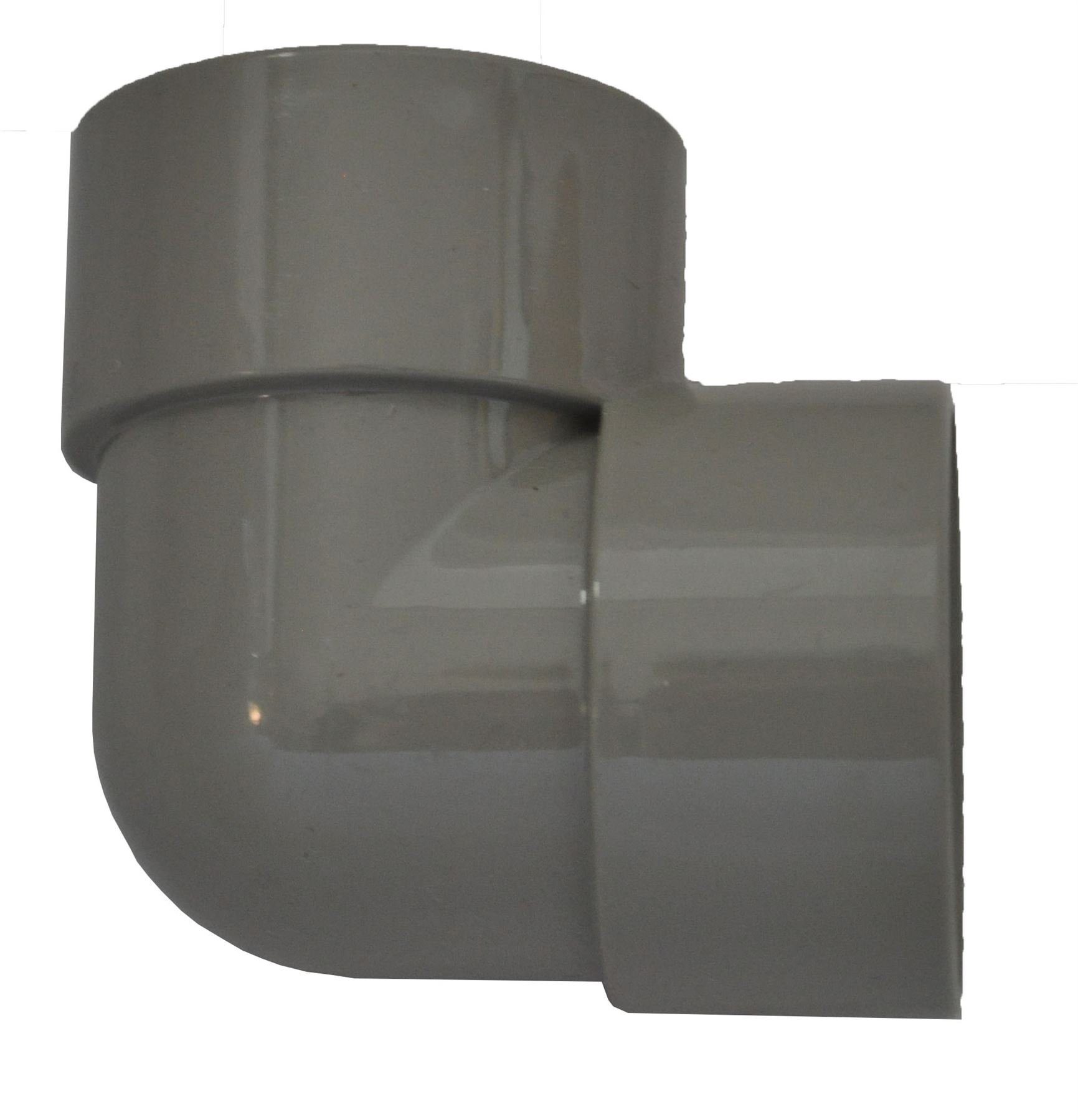 Solvent Grey 50mm (56mm) Waste Pipe 90 Degree Knuckle Bend - Pack of 10 ...