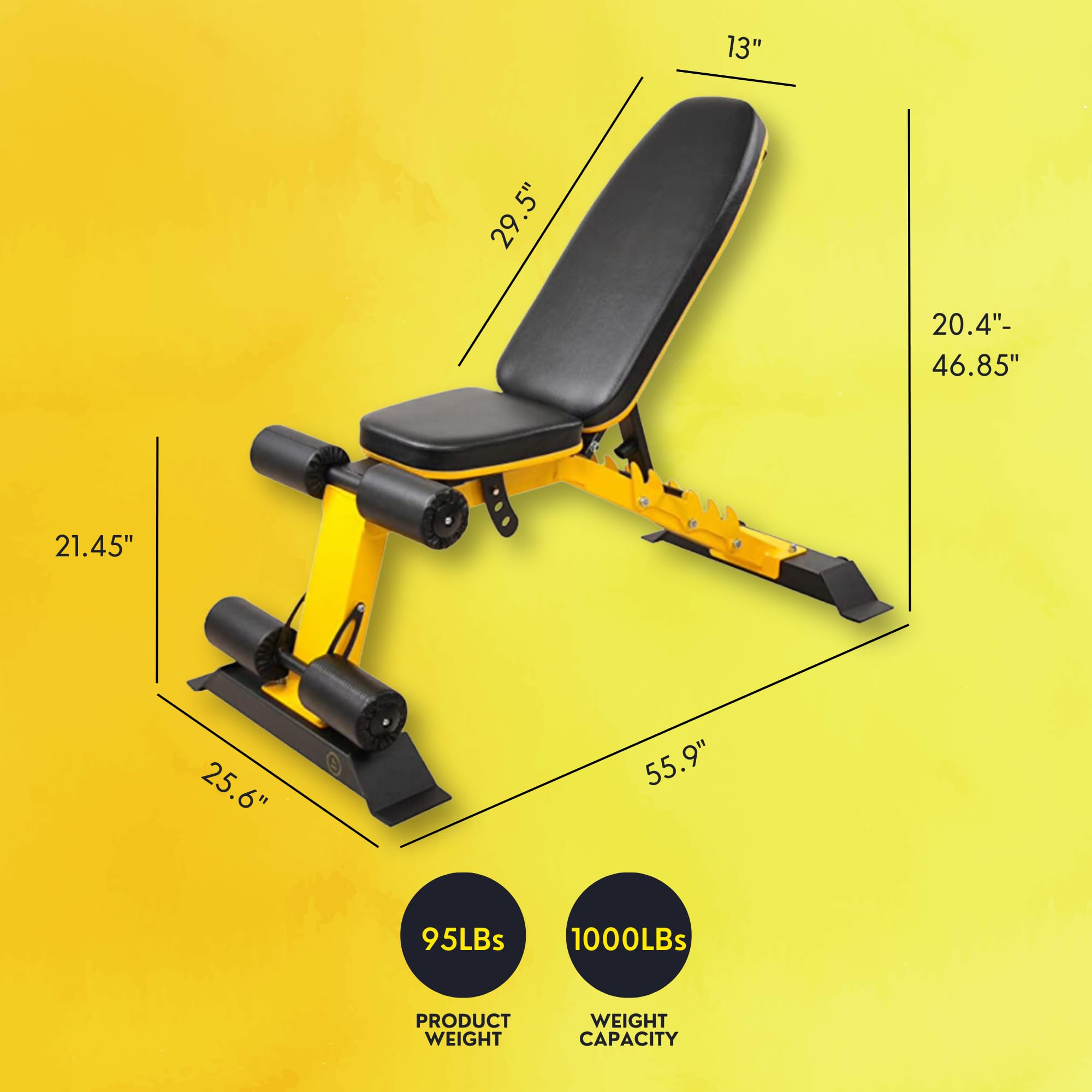 Snapklik.com : HulkFit Heavy Duty Adjustable And Foldable Utility ...