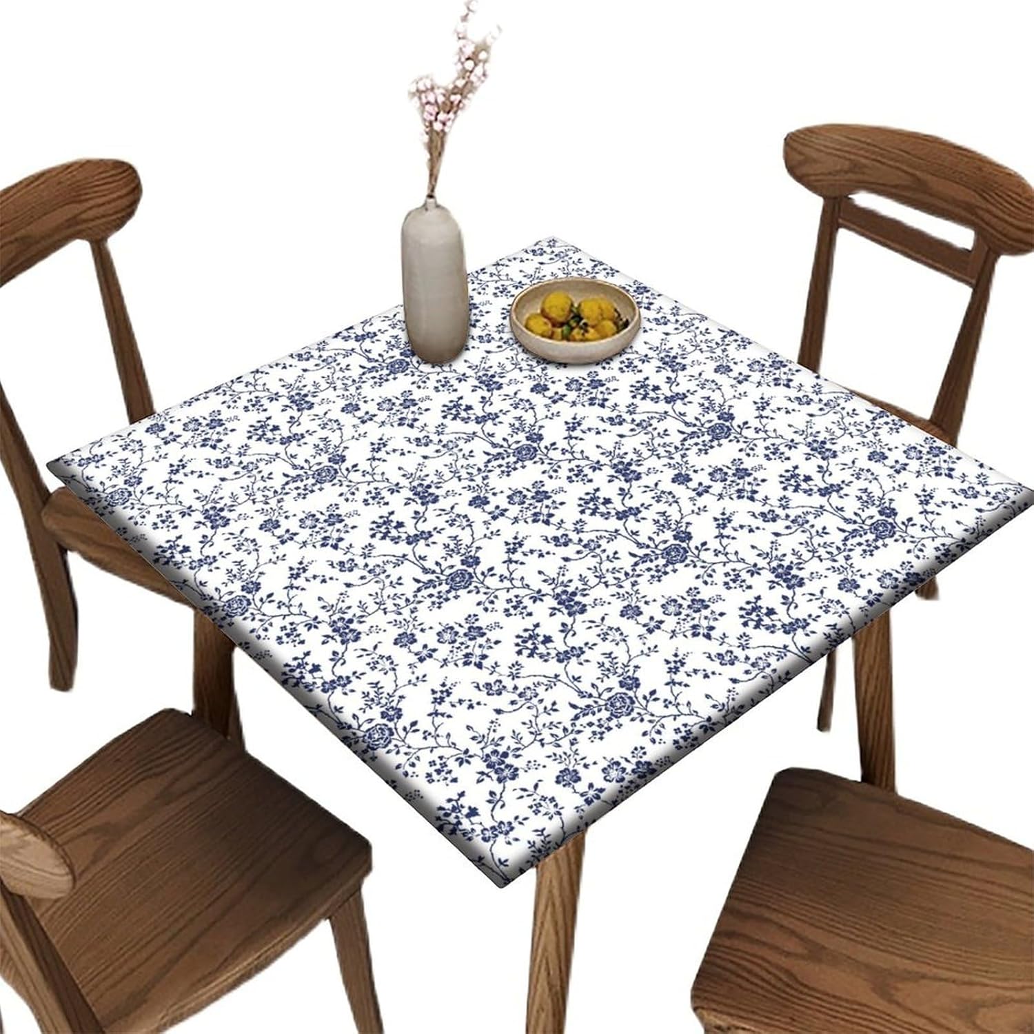 Amazon.com: Fitted Tablecloth with Elastic 40x40 in Outdoor Square ...