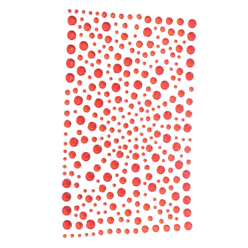 Amazon.com: Decora 325 Red Diamante Stick on Rhinestone Stickers Gems ...