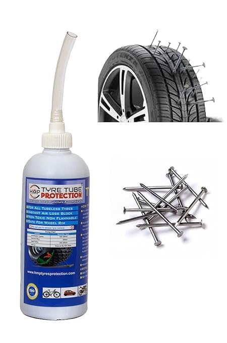 Tubeless Tyre Sealant | Anti Puncture Liquid | for Bike & Car | Fast ...