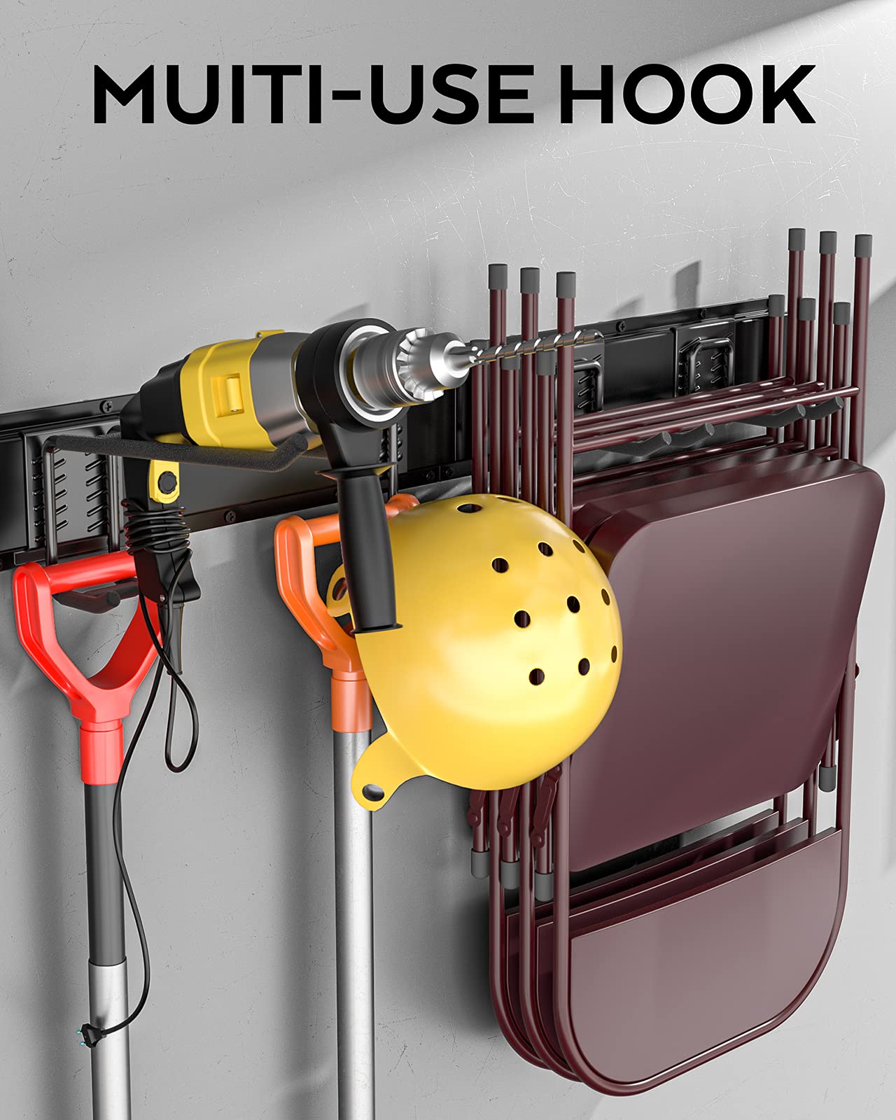 Snapklik.com : INCLY Garage Tool Organizer Wall Mount, 48 Inch Garden ...