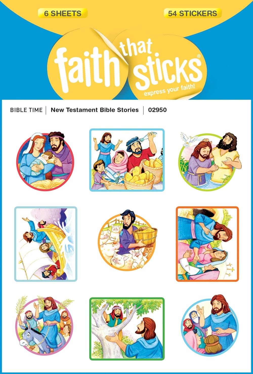 New Testament Bible Stories (Faith That Sticks Stickers): Tyndale ...