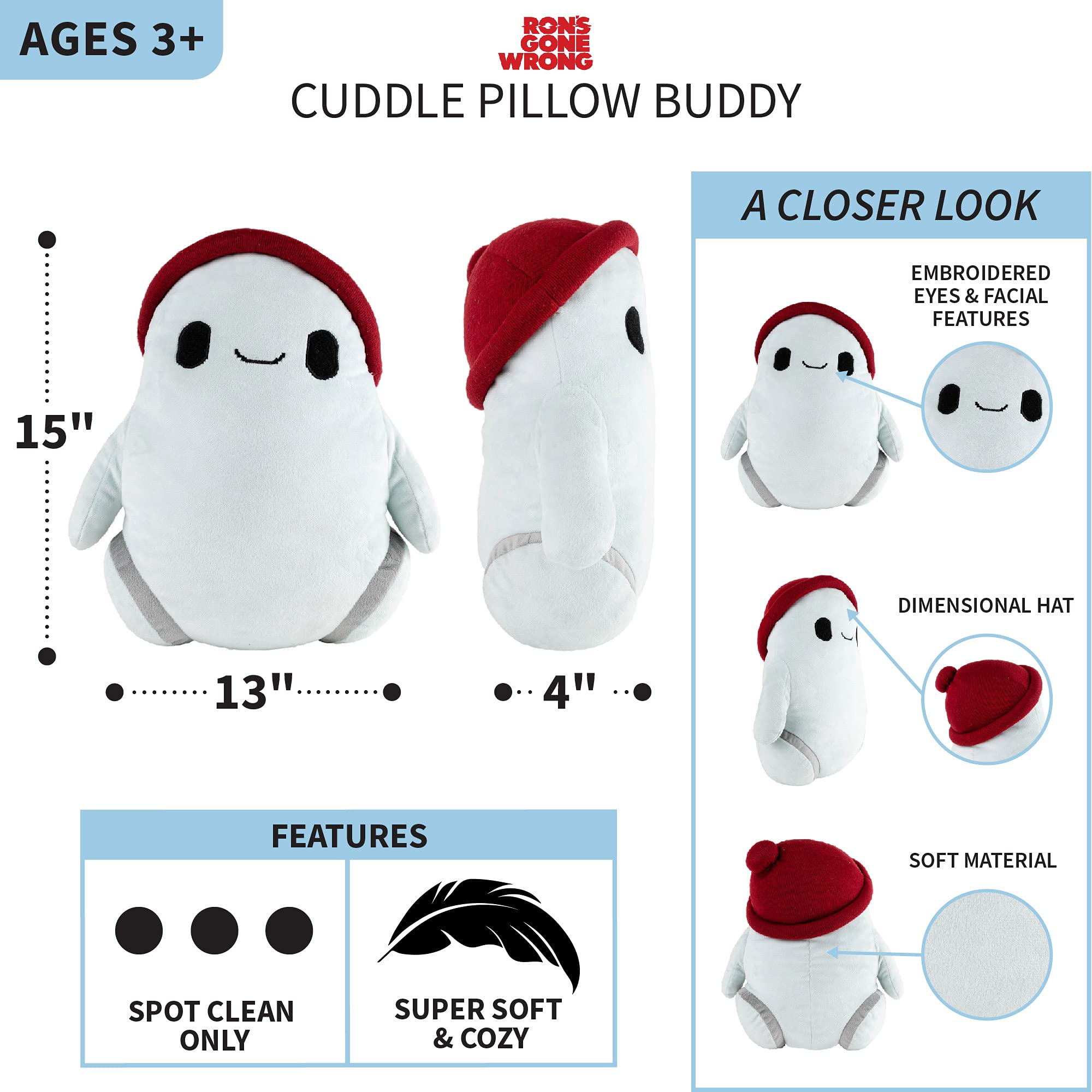 Snapklik.com : Franco Kids Bedding Soft Plush Cuddle Pillow Buddy