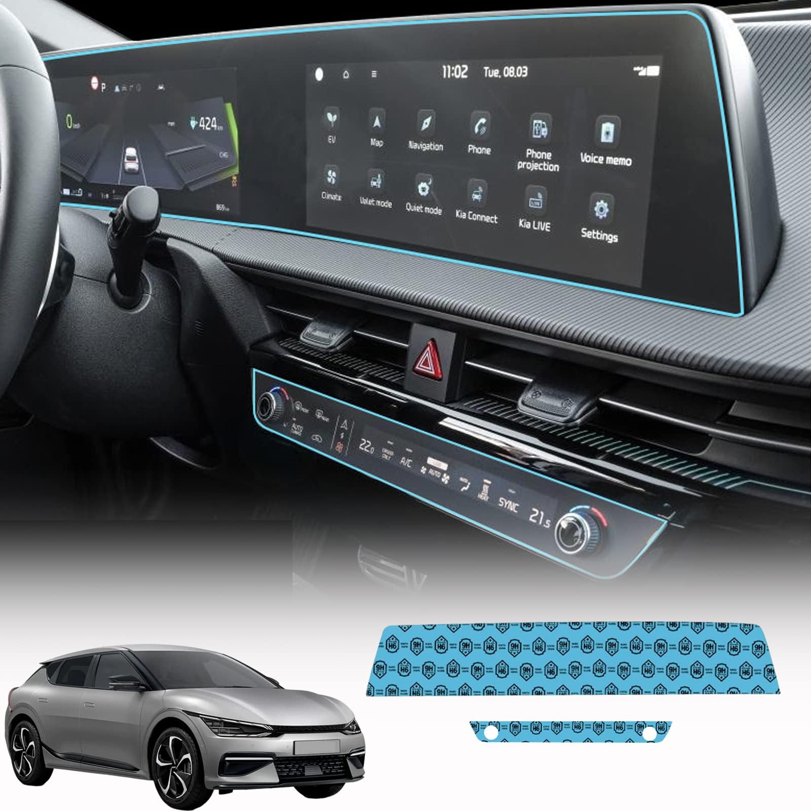 Amazon.com: ZQULOYO Navigation LCD Screen and Car Cluster Screen ...