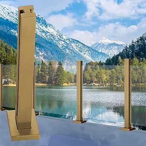 Amazon.com: Railing Post Clamp Stainless Steel Glass Railing Post ...