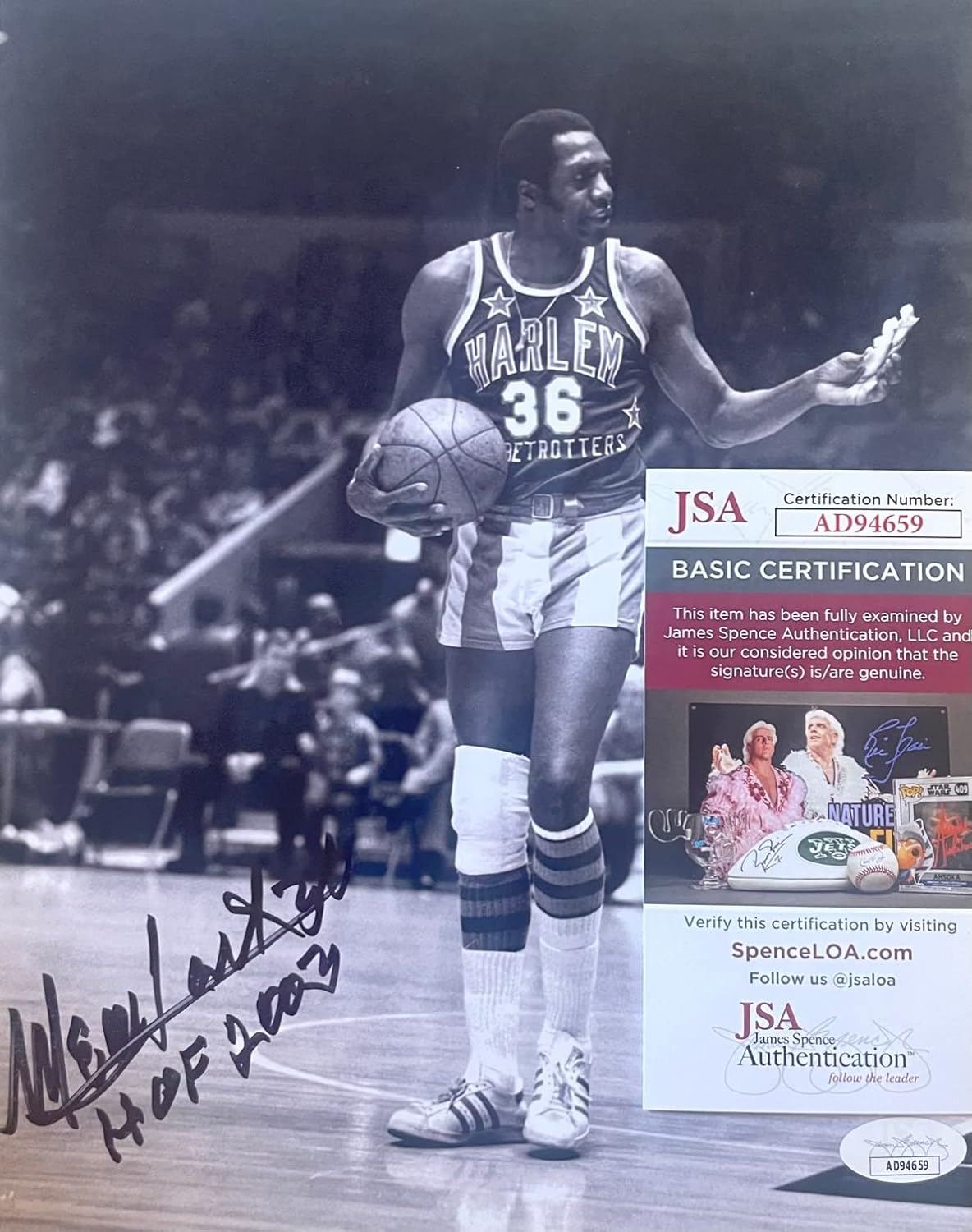 Meadowlark Lemon The Harlem Globetrotters Original signed 8X10 Photo w ...