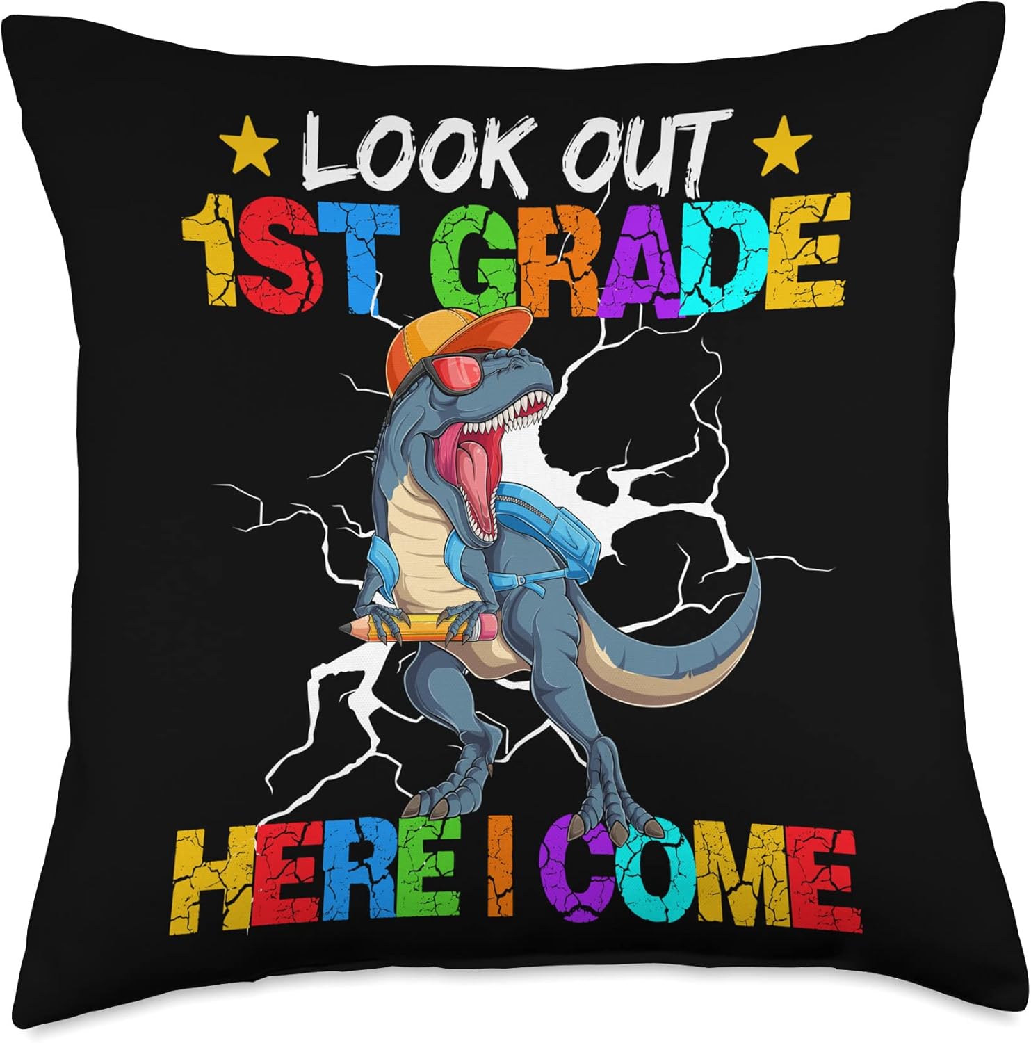 Amazon.com: Back To School Look Out First Grade Dinosaur Look Out 1st ...