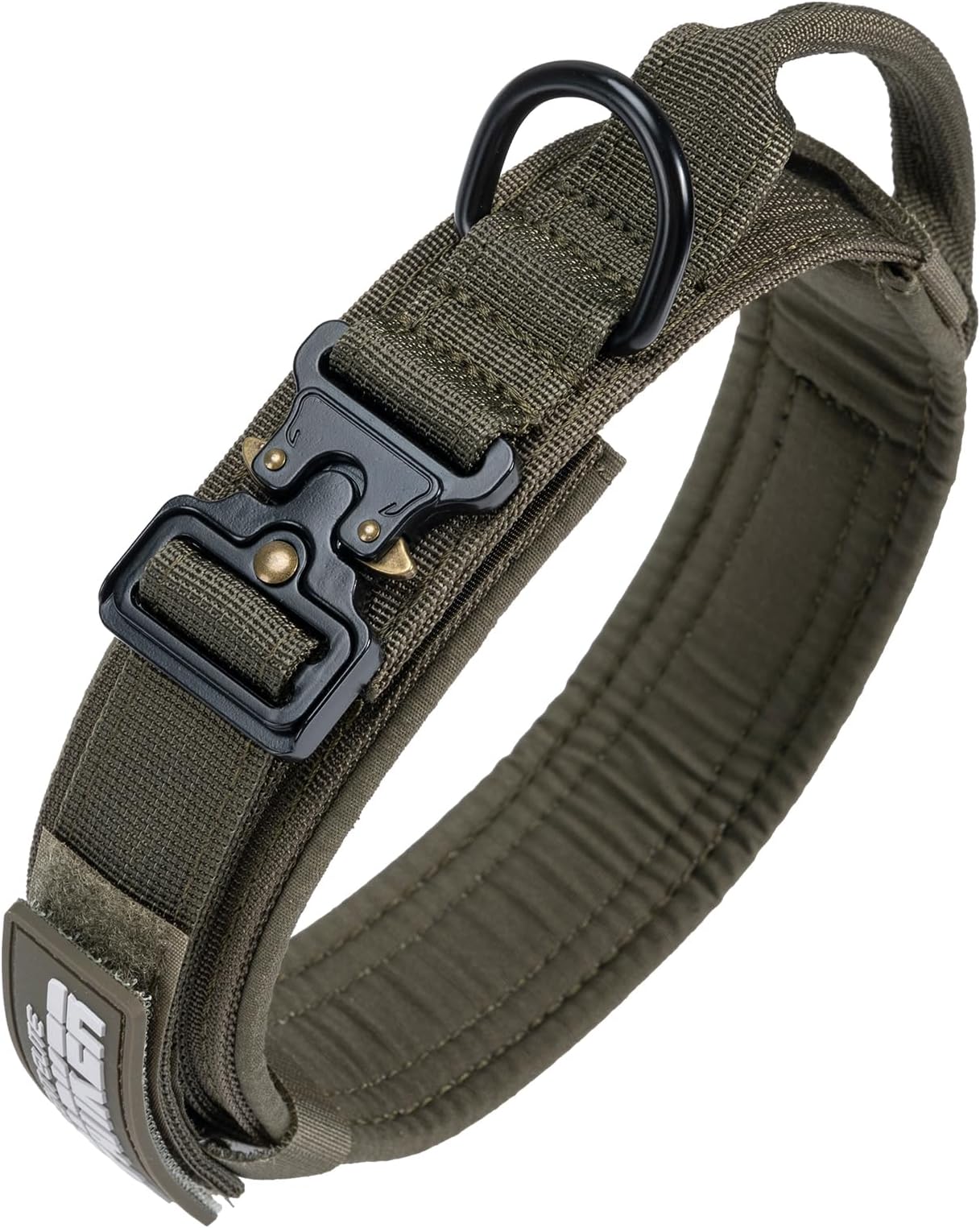 Amazon.com : Tactical Airtag Dog Collar[Green,L],Military Air Tag Dog ...
