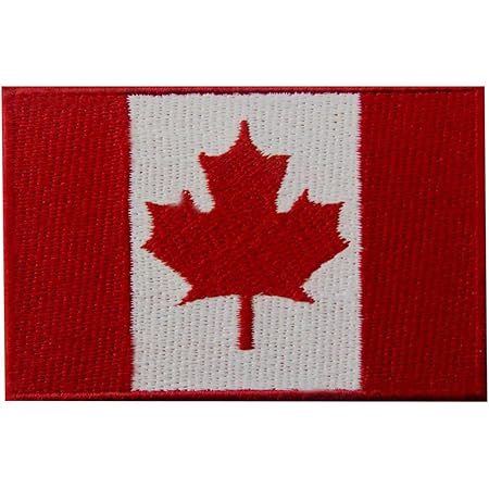 Canada Flag Embroidered Patch Canadian Maple Leaf Iron On Sew On ...