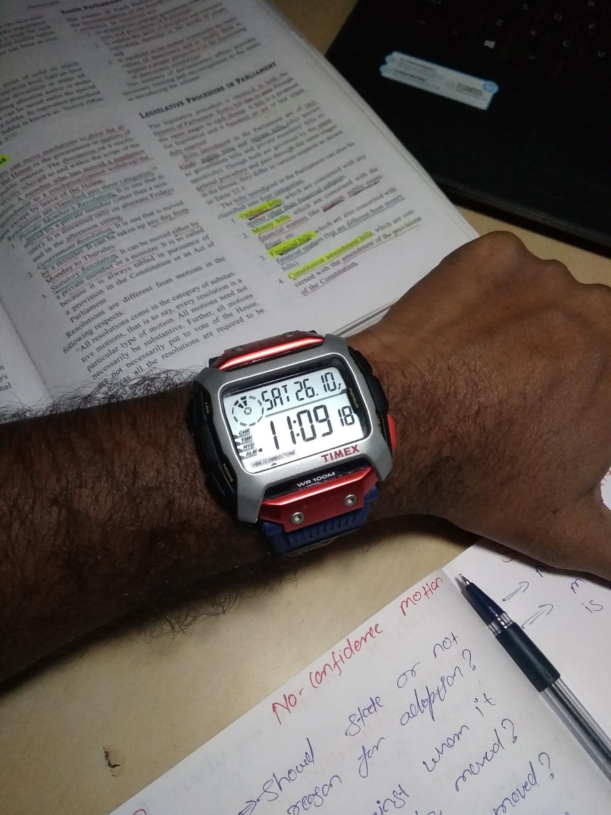 TIMEX Digital Men's Watch (Multicolored Dial Blue Colored Strap ...