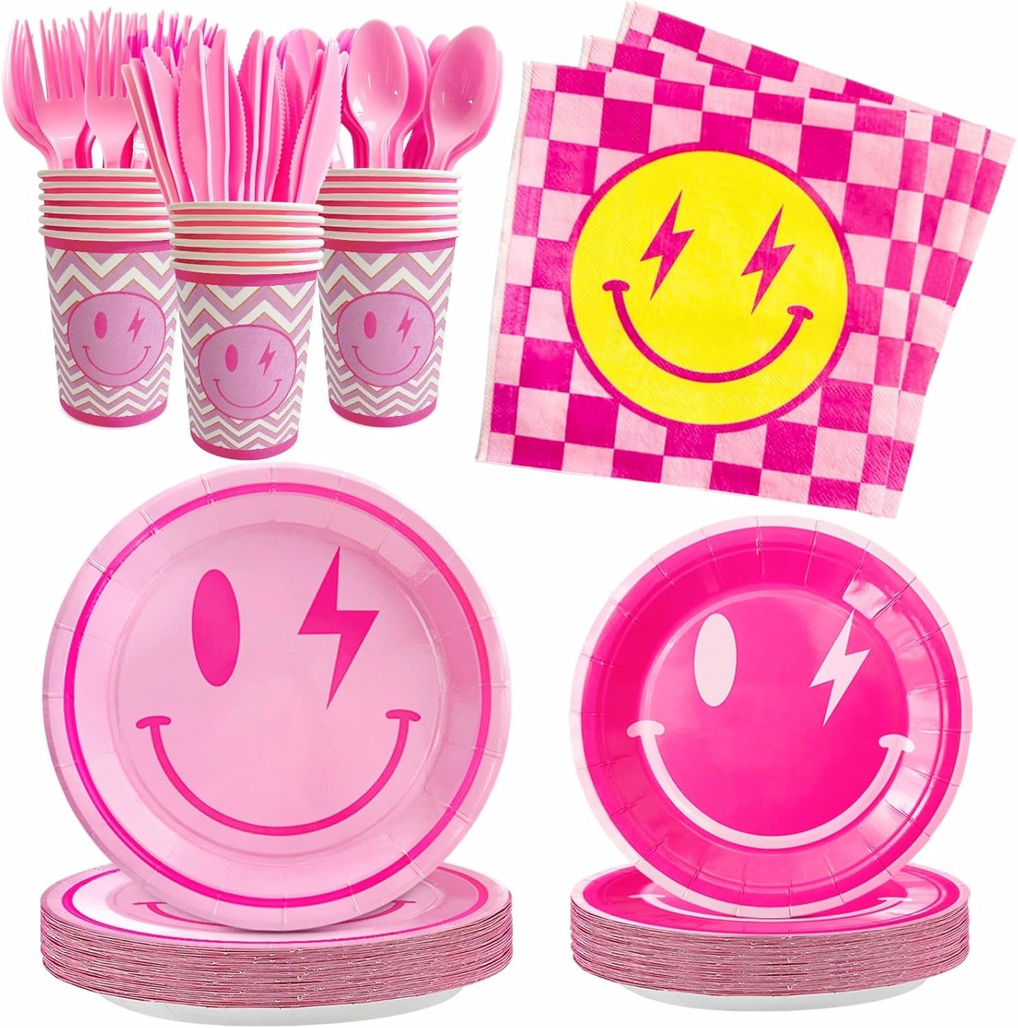 Amazon.com: PumQuu 168PCS Preppy Birthday Decorations Preppy Party ...
