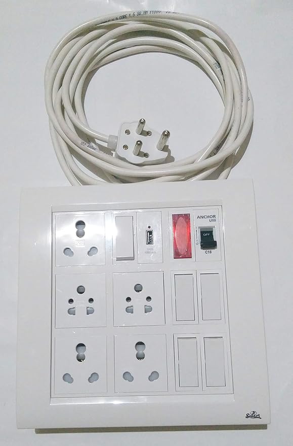 Greatindo® Heavy Duty Electric Extension Box Anchor Roma 5 Socket +5 ...