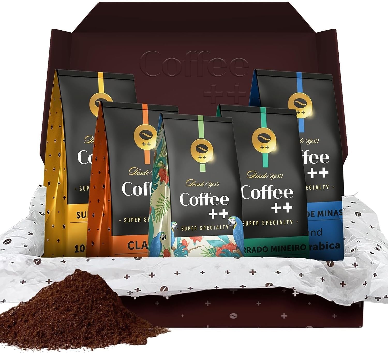 Kit 5 Pacotes Café Especial Torrado e Moído Coffee Mais - 5 x 250g ...