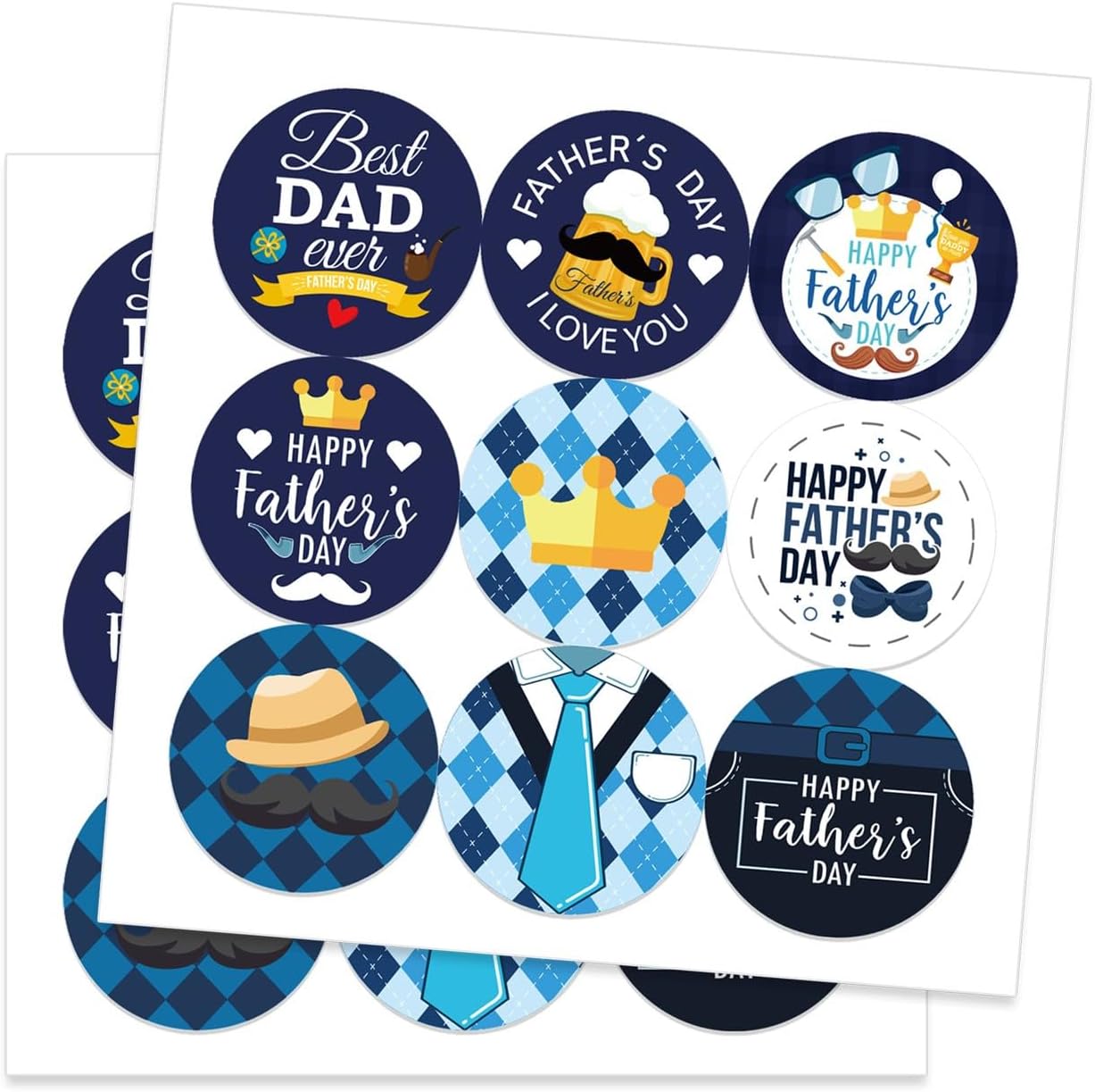 Amazon.com: LOONELO Happy Father's Day Stickers, 180pcs Vinyl ...