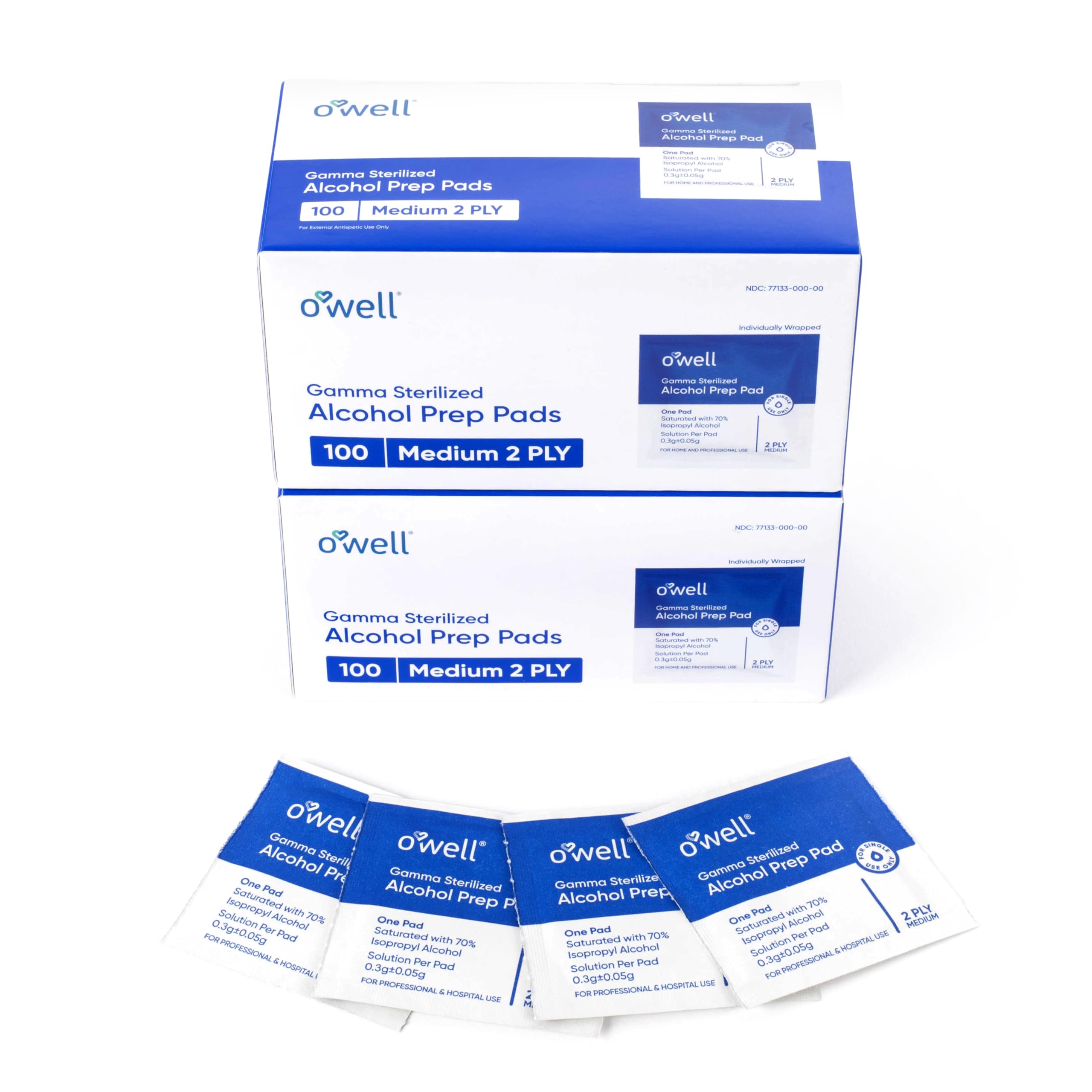 Snapklik.com : Alcohol Wipes, 100 Count 2 Pack Medical & Professional ...