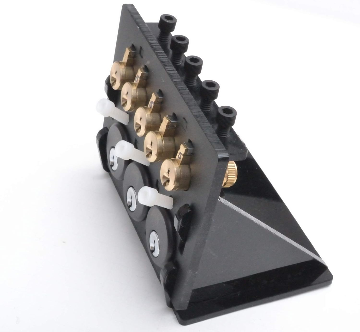 Locksport 8 Place Practice Lock Station for KIK and Mortise Cylinder ...