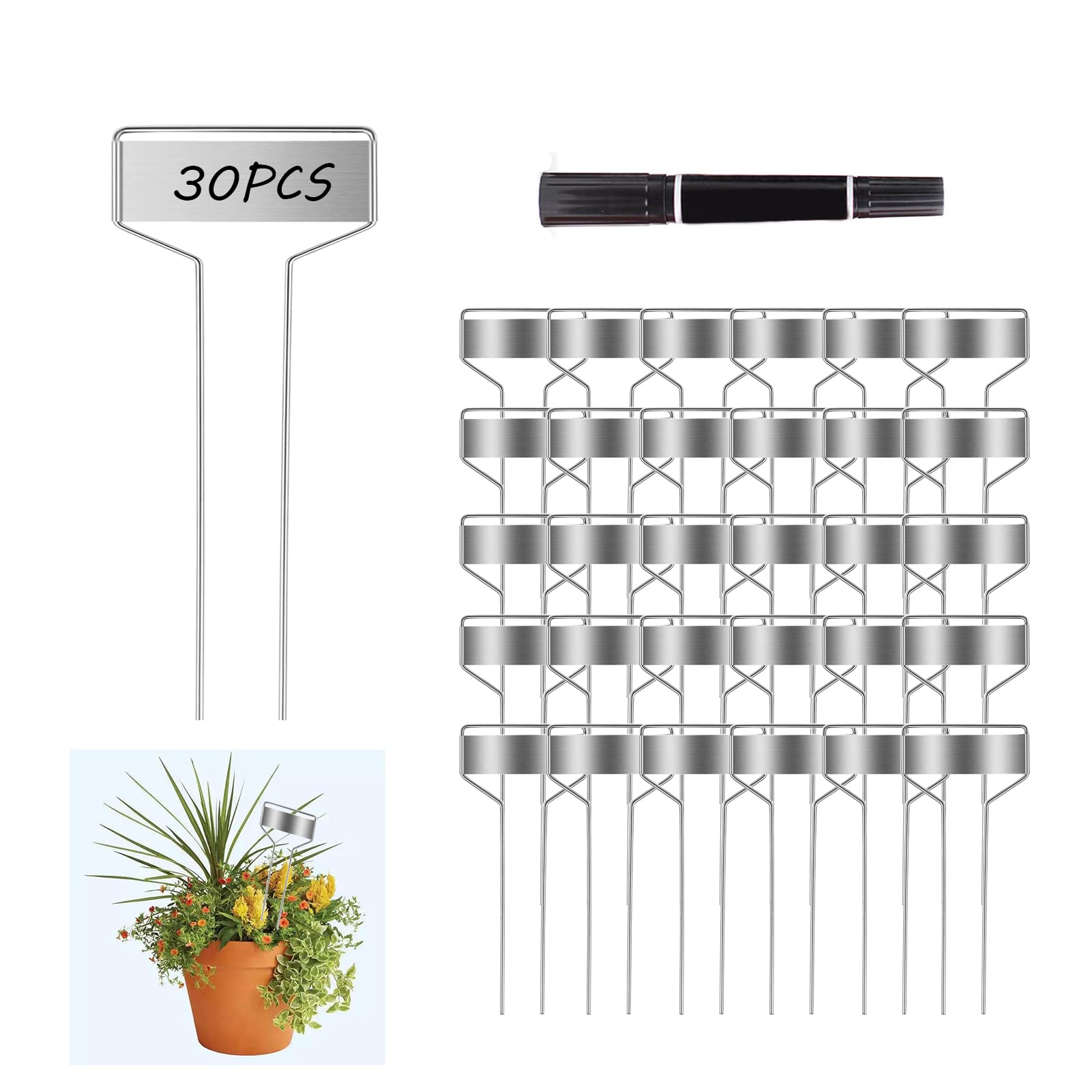 Snapklik.com : 30pcs Plant Labels Plant Markers For Outdoor Plants ...