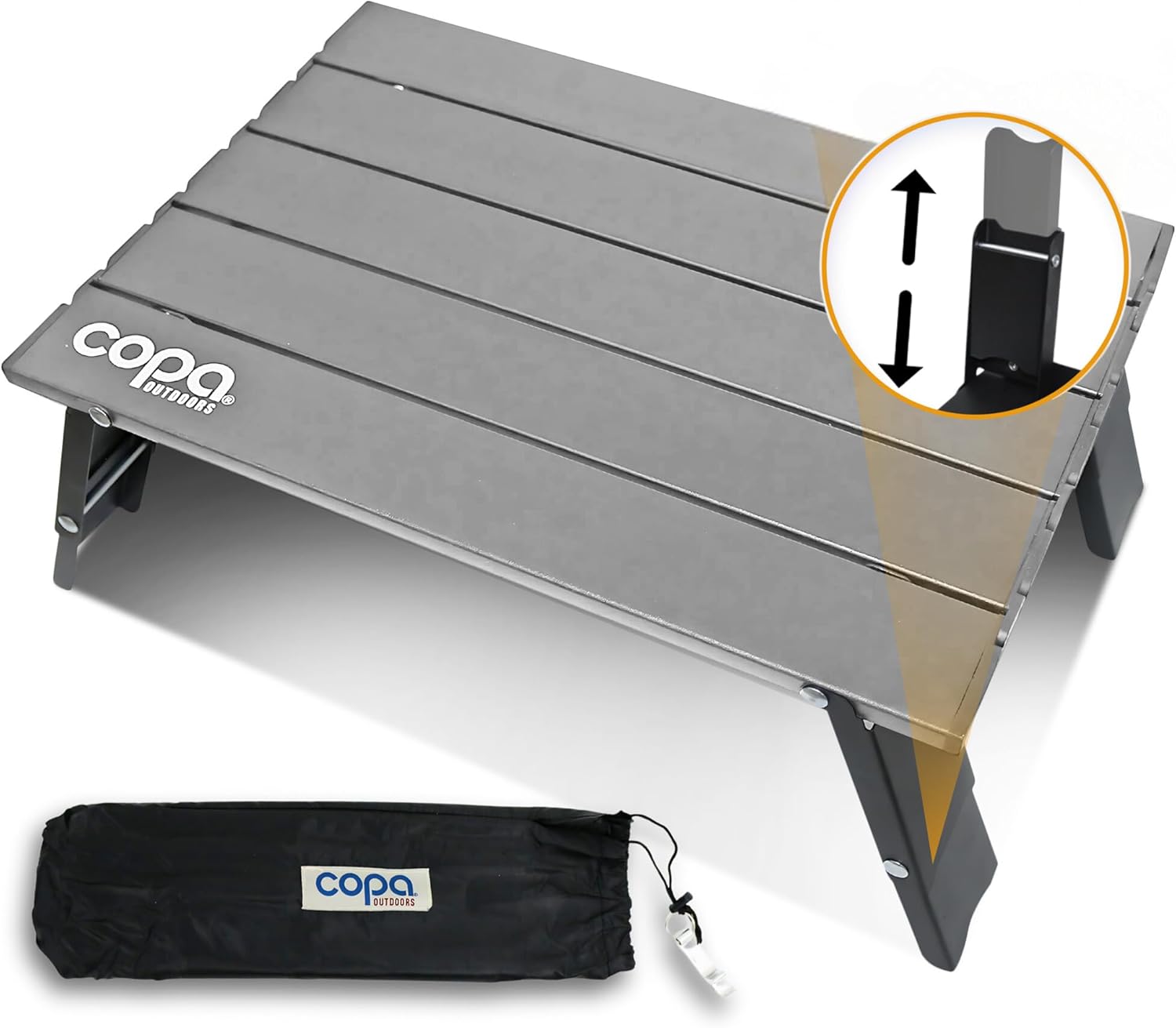 Amazon.com: copa Portable Beach Table Aluminum Ultralight Adjustable ...