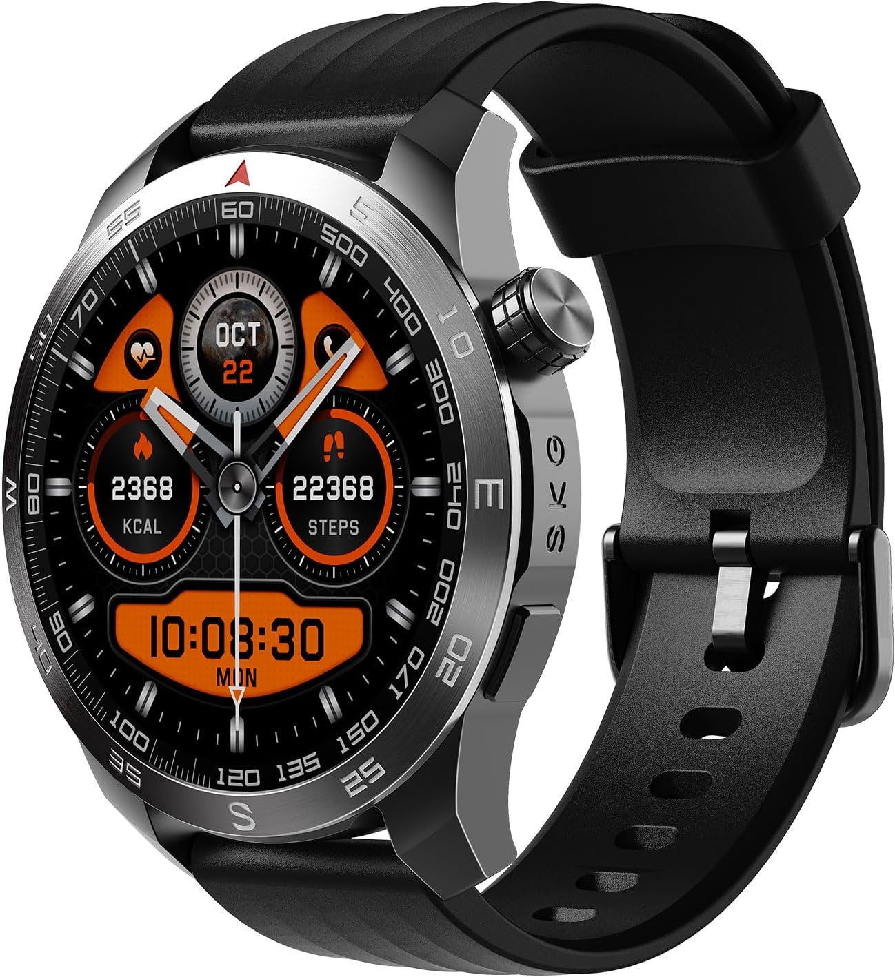 Amazon.com: SKG Smart Watch for Men Women, 1.43" GPS Built-in ...