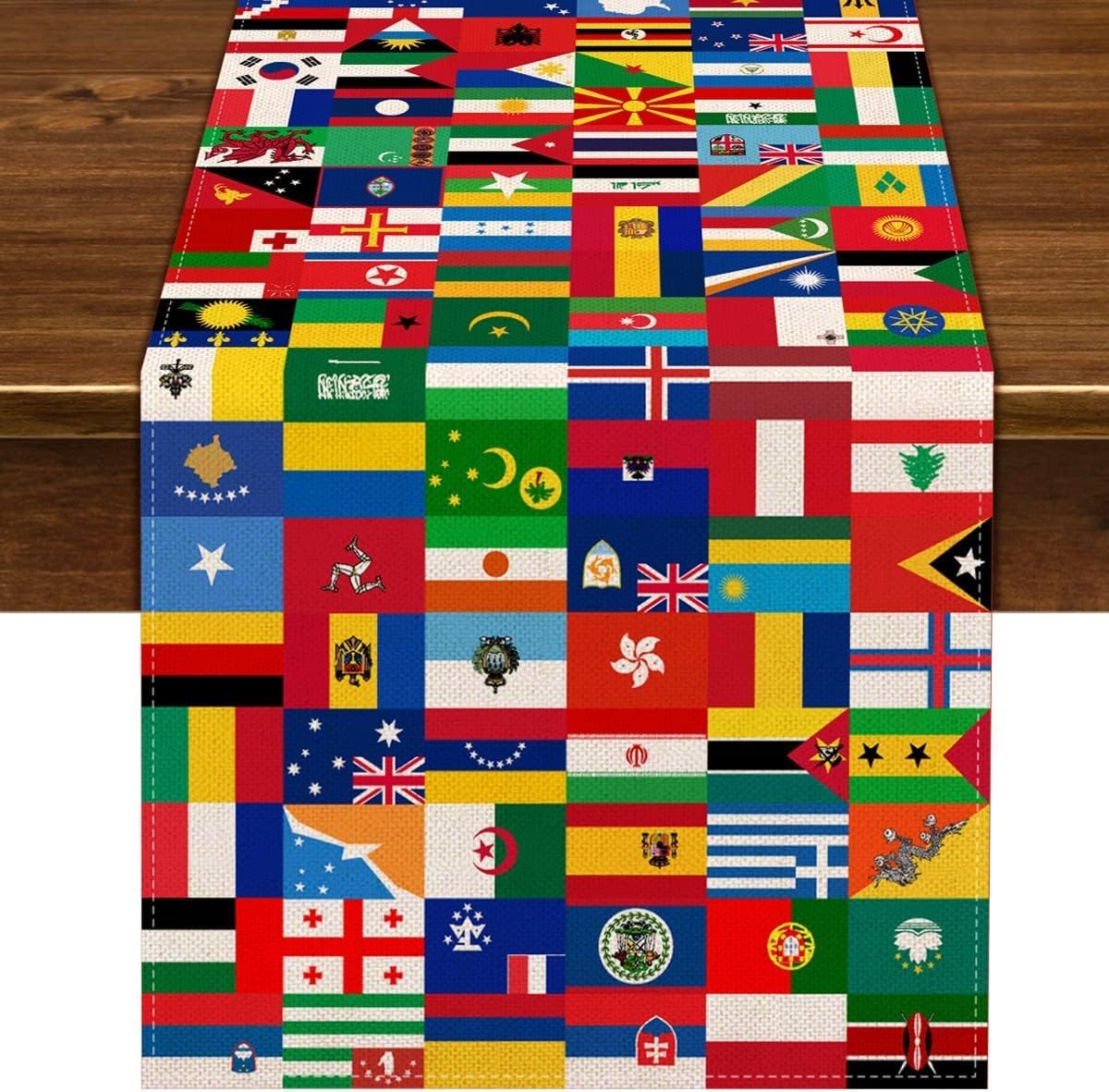 Amazon.com: Nepnuser International Flag Table Runner Hispanic Heritage ...