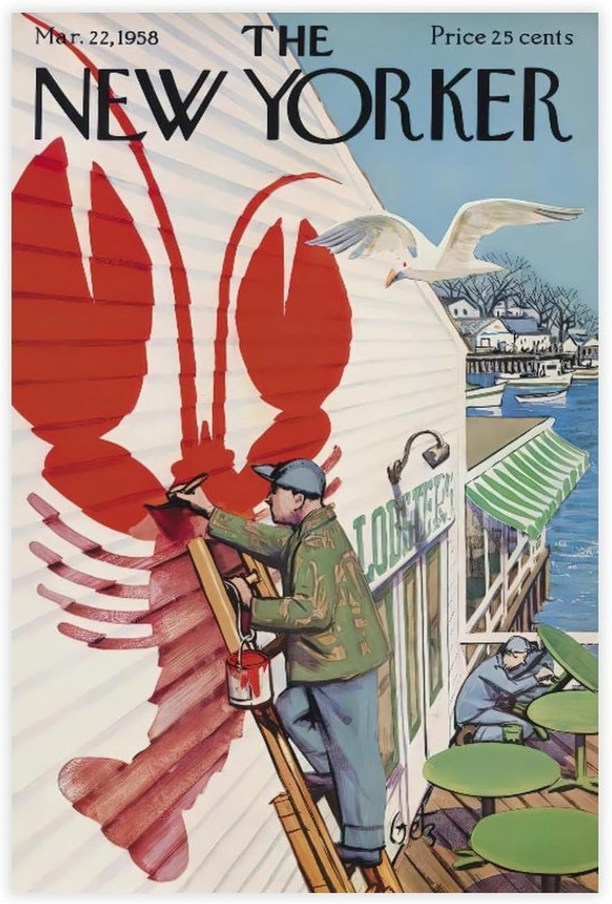 Amazon.com: Erwyn Yorker Magazine Poster Canvas Wall Art Vintage ...