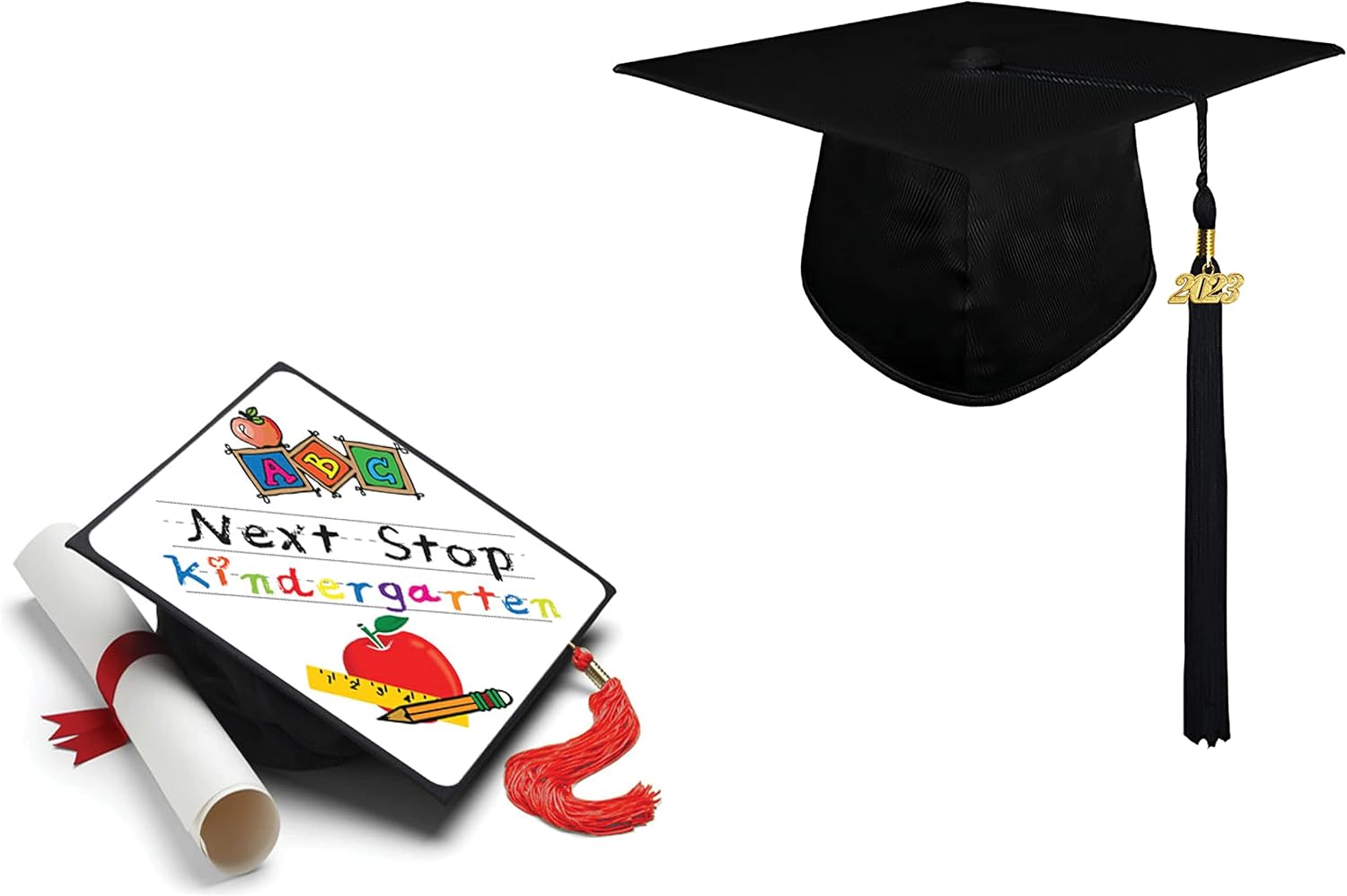 Amazon.com: Elementary Graduation Cap - Next Stop Kindergarten Tassel ...